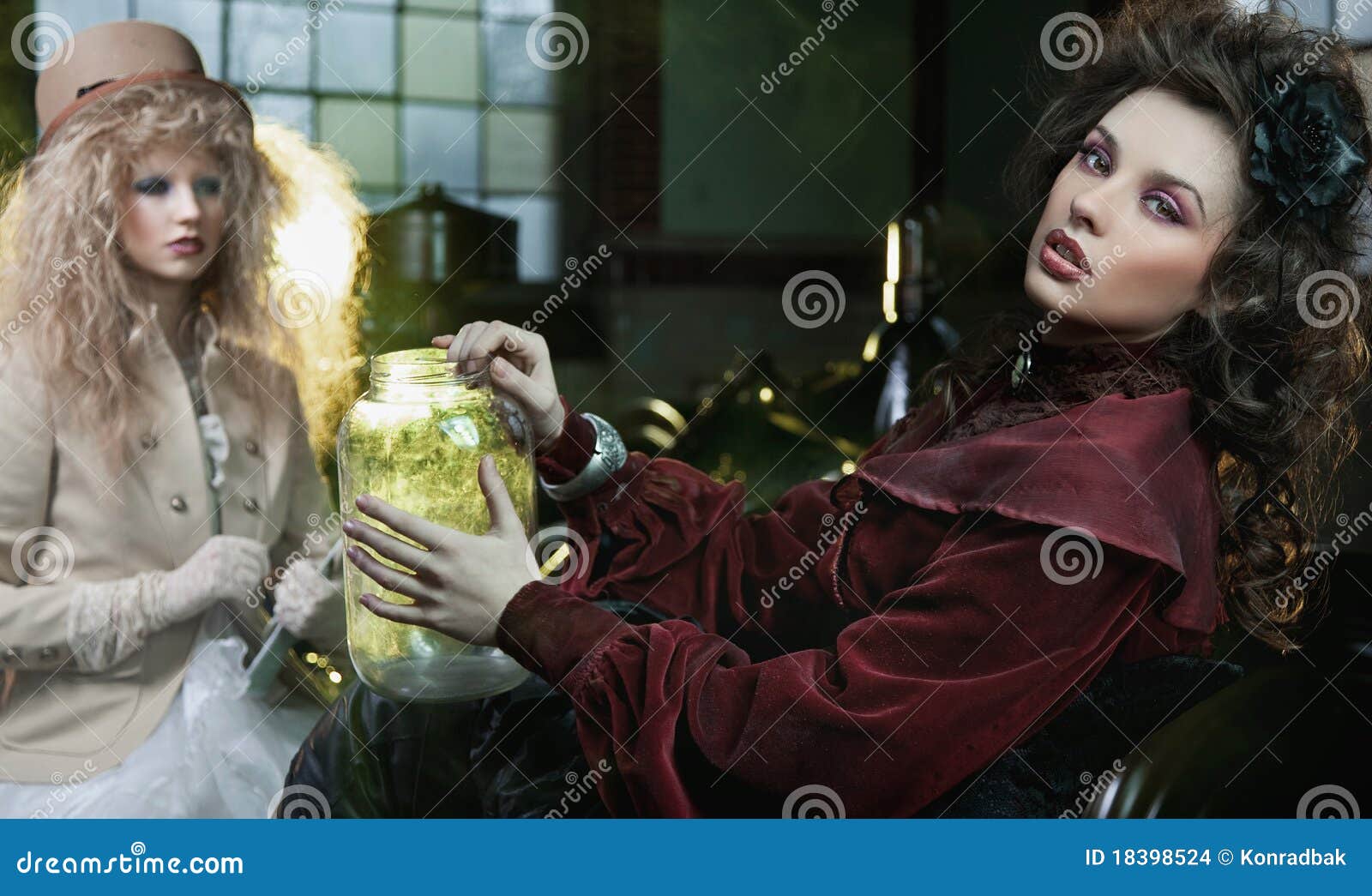Two beautiful lady stock photo. Image of elegance, elegant - 18398524