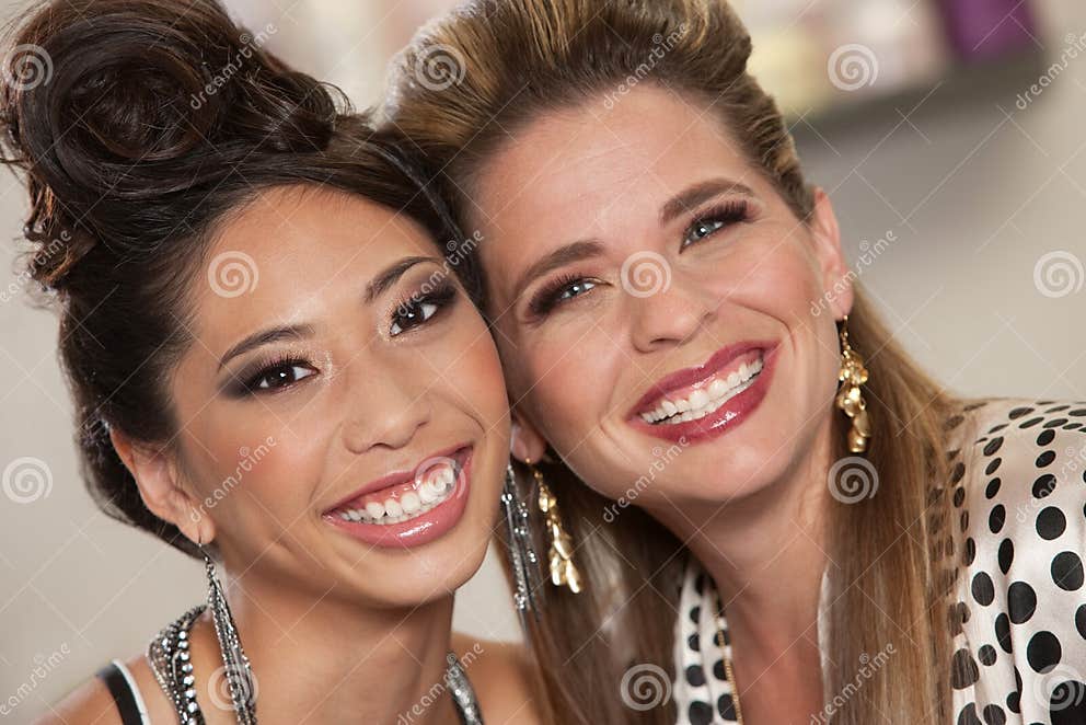 Two Beautiful Lady Friends stock photo. Image of mixed - 28019578
