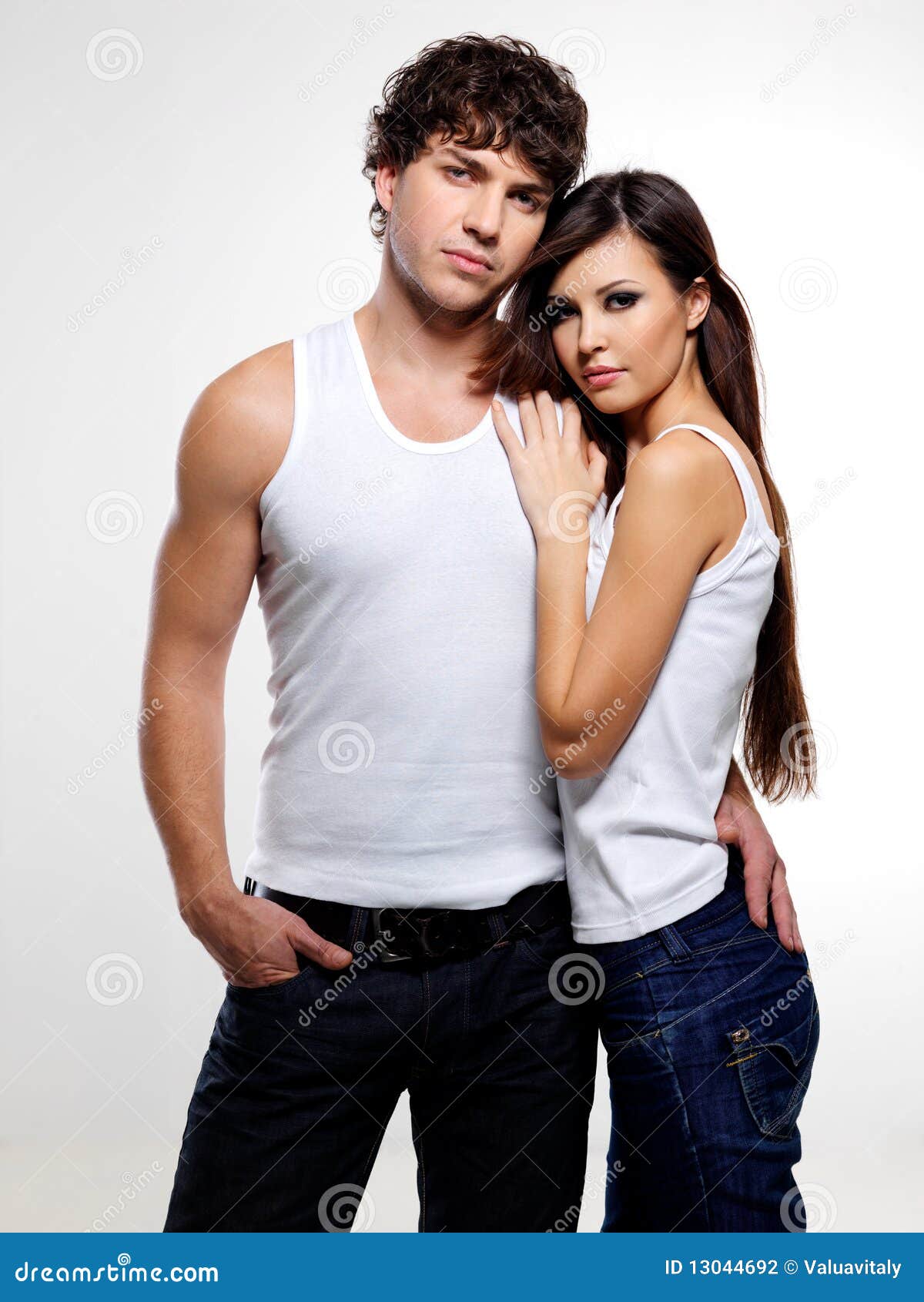 Two beautiful lovers stock photo. Image of close, casual - 13044692