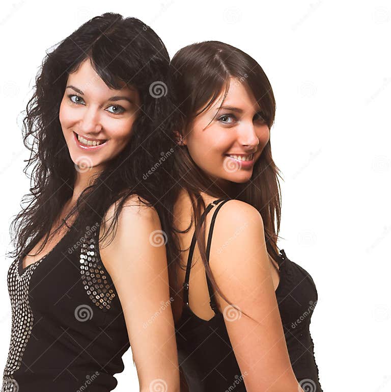 Two beautiful models stock photo. Image of friendly, caucasian - 2335078