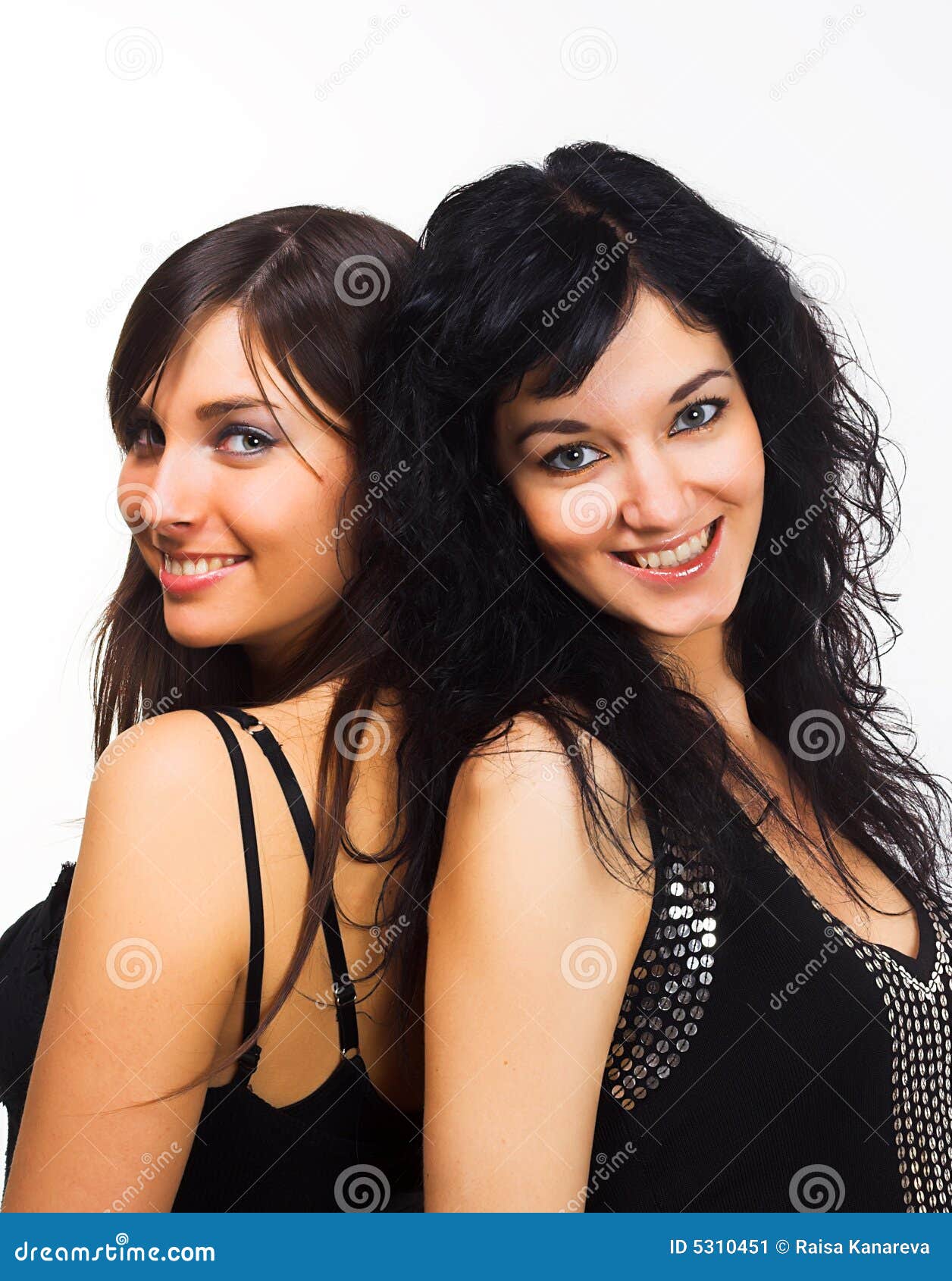 Two beautiful models stock image. Image of laughter, beautiful - 5310451