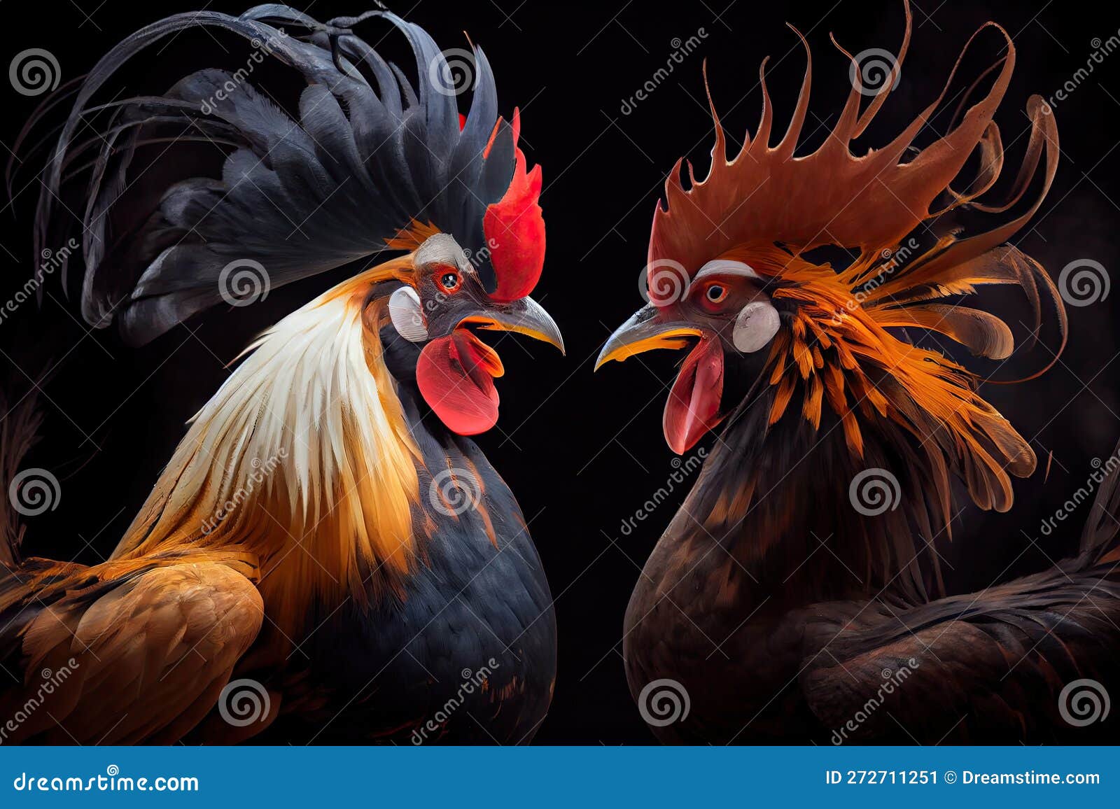 Fighting Rooster Face