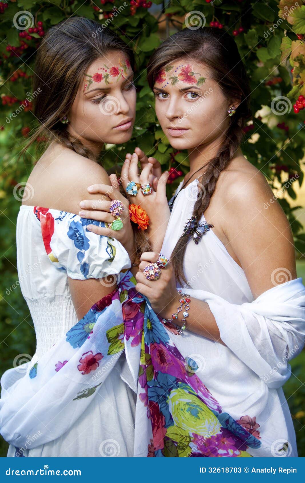 Two beautiful rural women stock image. Image of young - 32618703