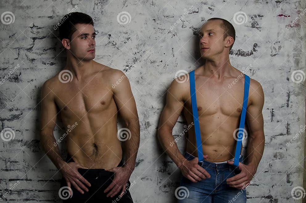 Two beautiful sad guys. stock image. Image of pretty - 98413623