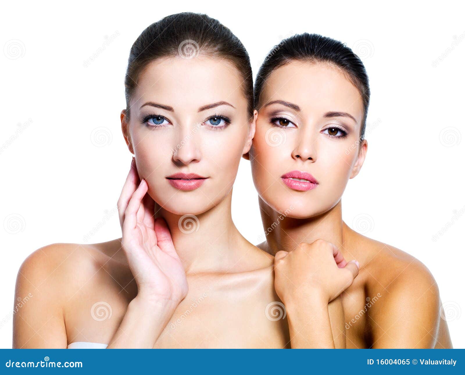 Two beautiful women stock image. Image of clean, isolated - 16004065