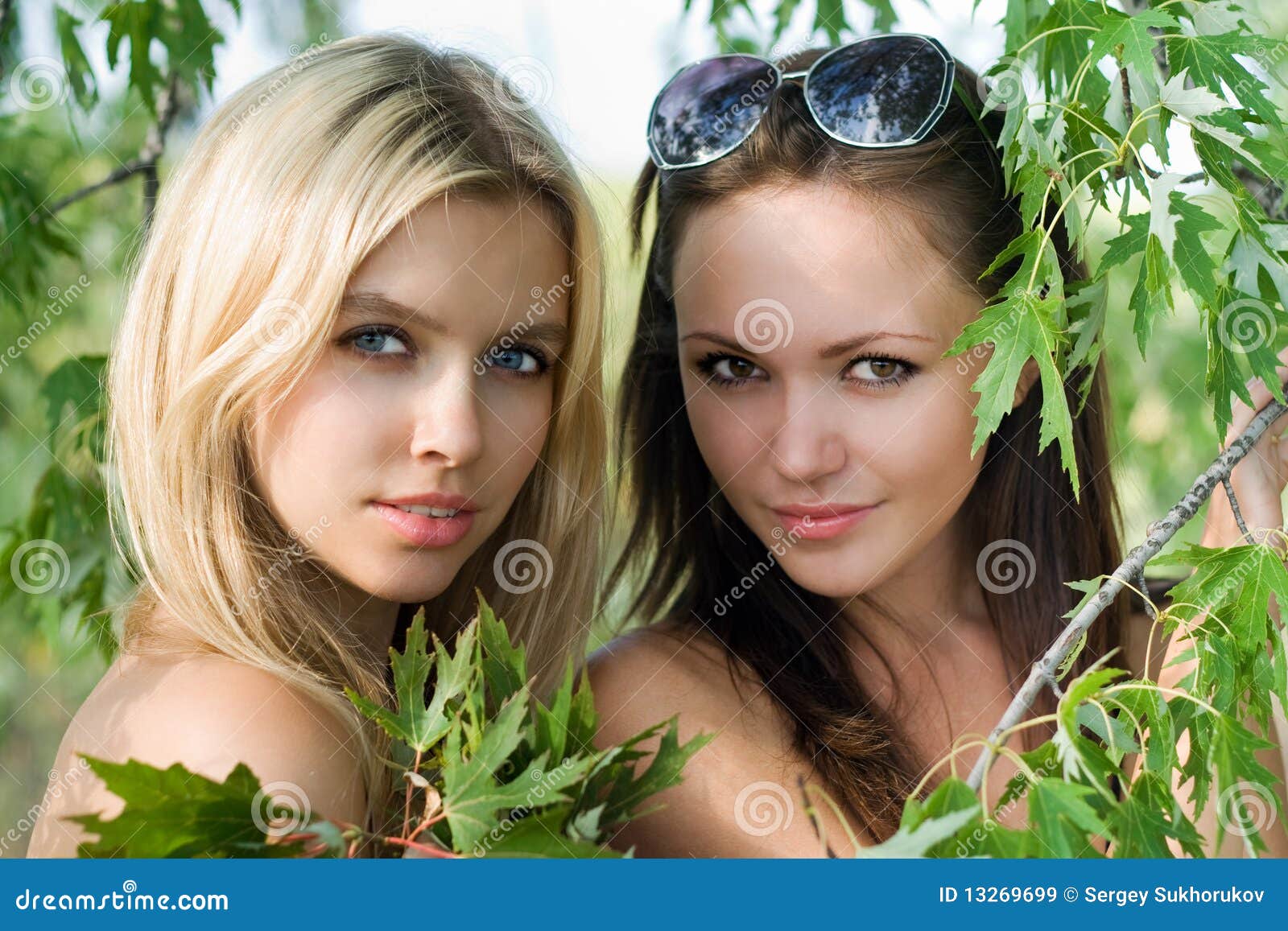 Two beautiful women stock image. Image of blonde, girl - 13269699