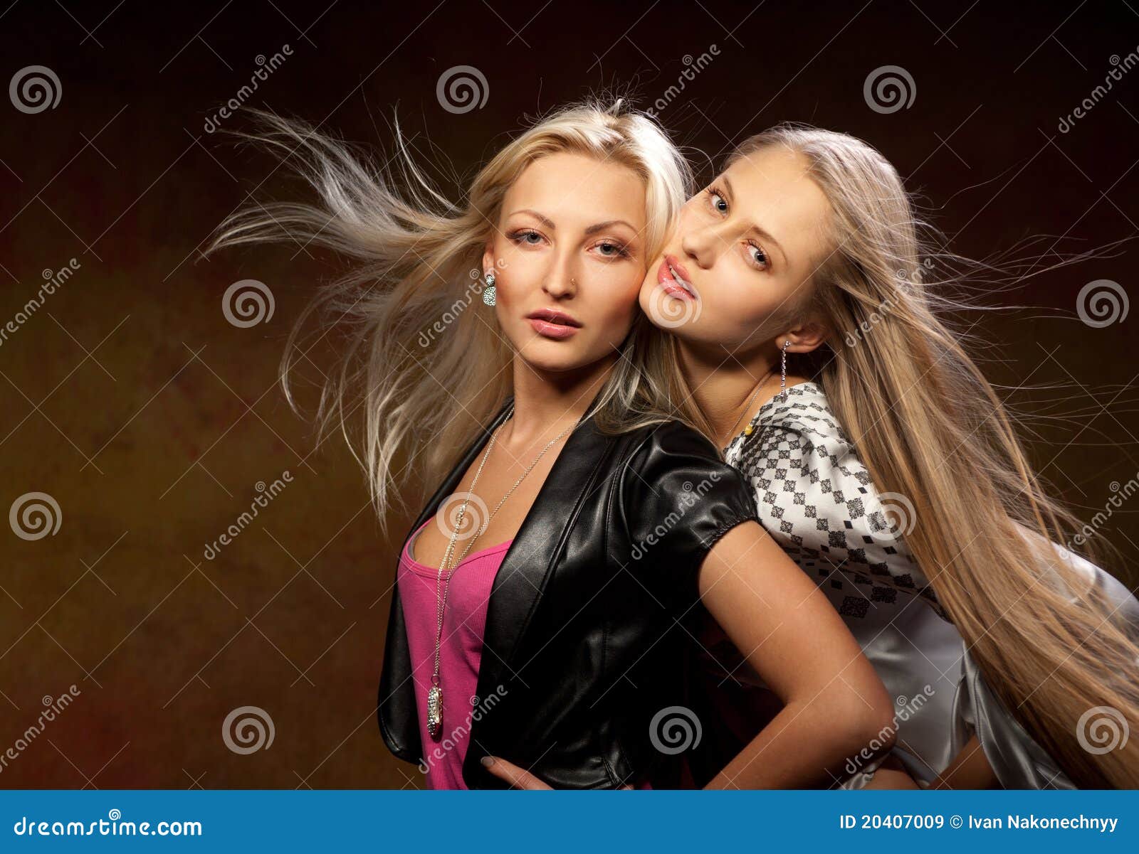 Two beautiful women stock image. Image of portrait, females - 20407009