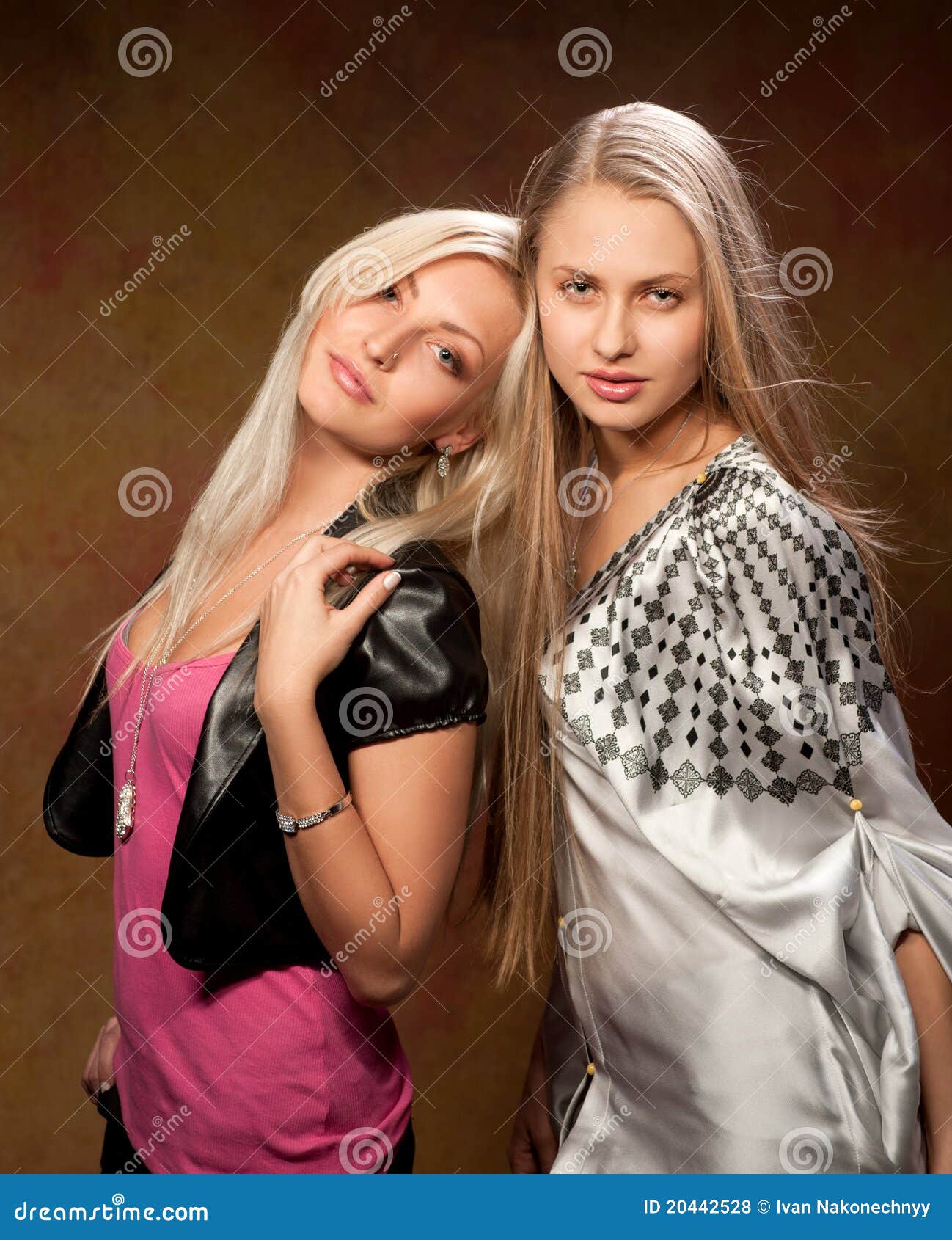 Two beautiful women stock photo. Image of advertisement - 20442528