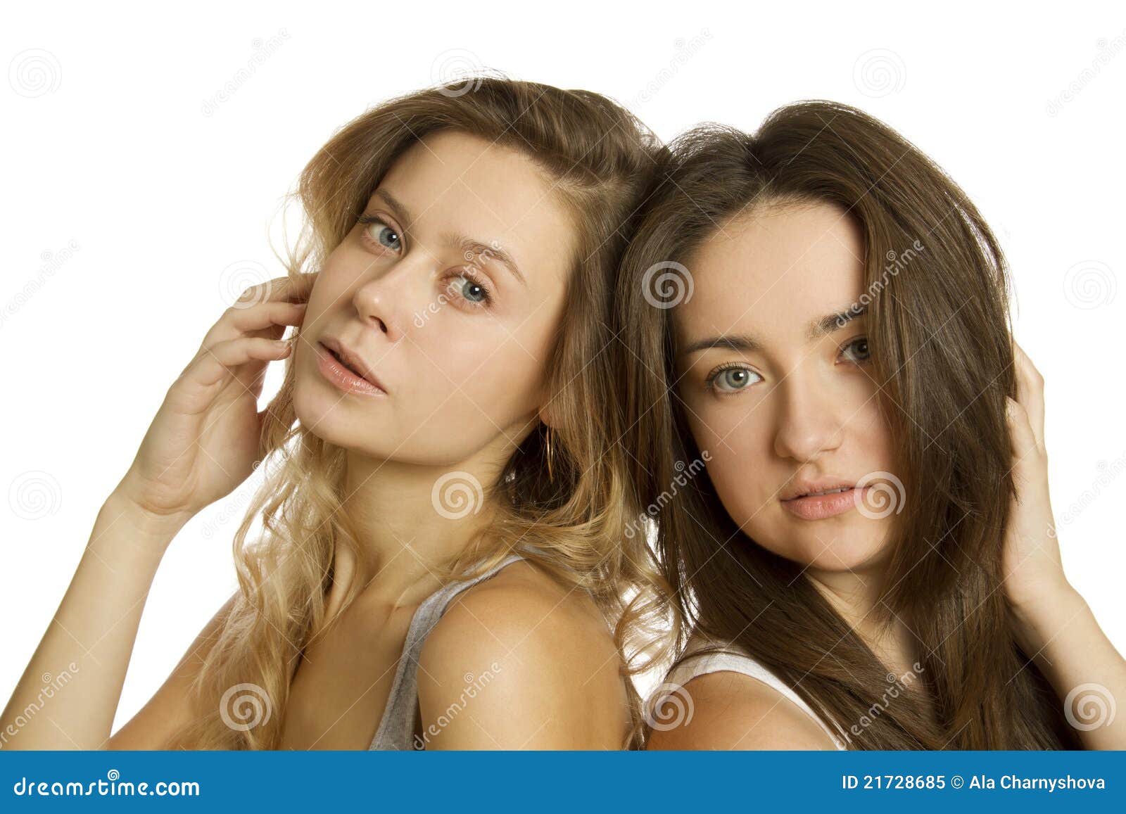 Two beautiful young women stock image. Image of cute - 21728685