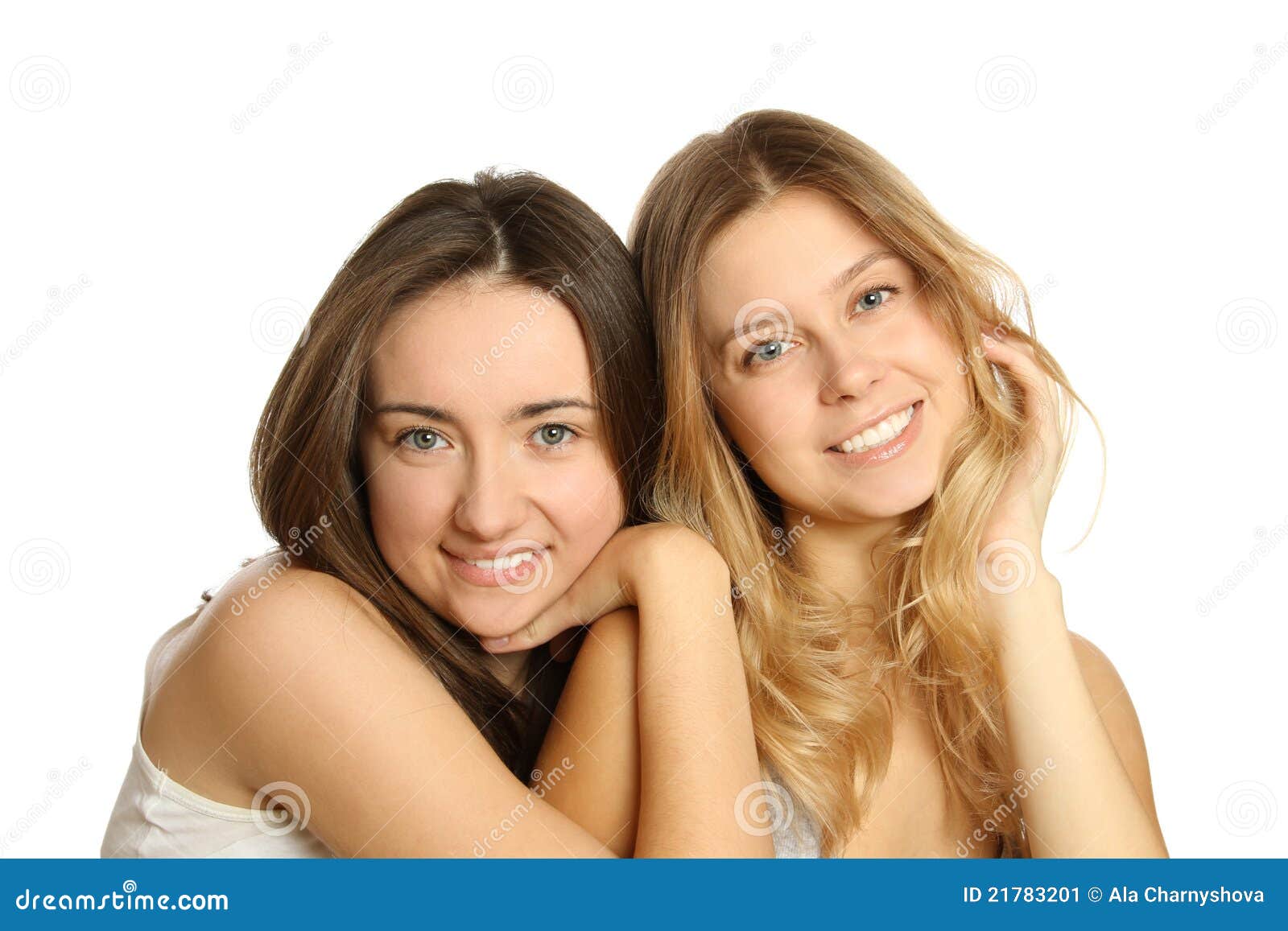 Two beautiful young women stock image. Image of casual - 21783201