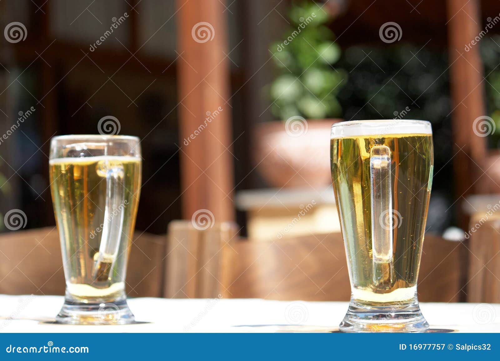 Two Beers stock image. Image of outdoors, beer, beverage - 16977757
