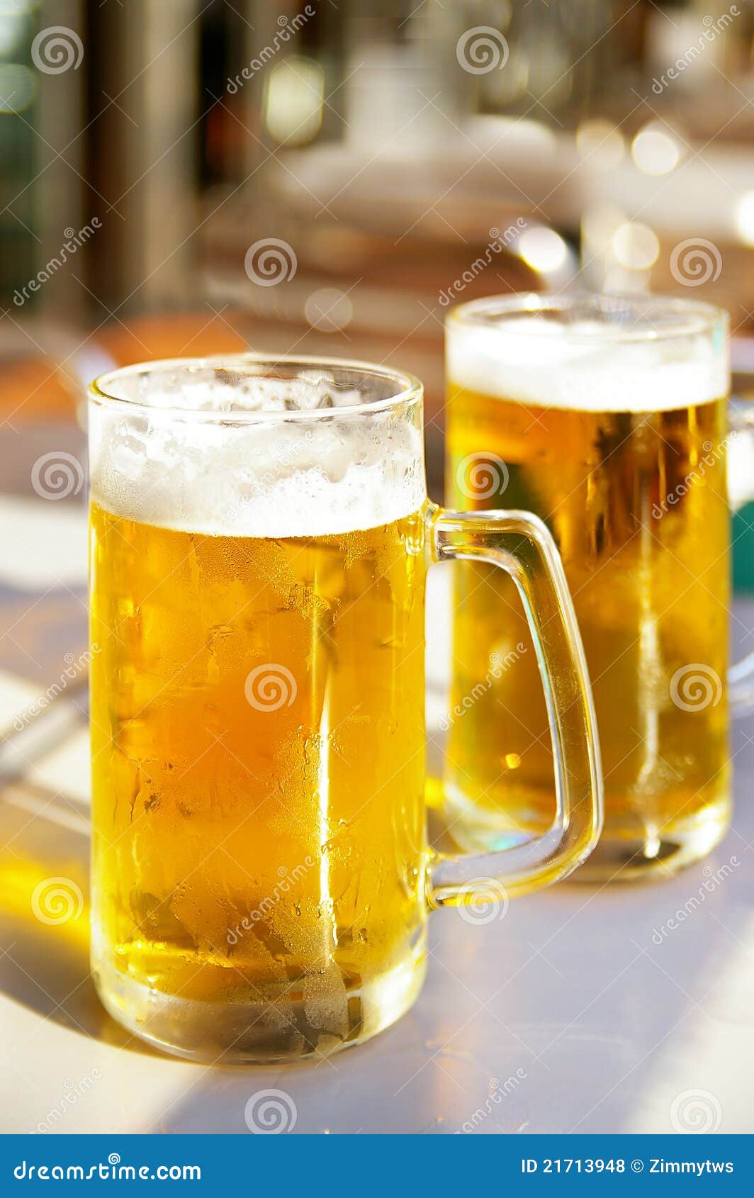 Two beers stock photo. Image of cafe, beverage, pints - 21713948