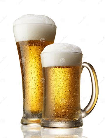 Two beers stock photo. Image of refresh, celebration, cold - 7776400