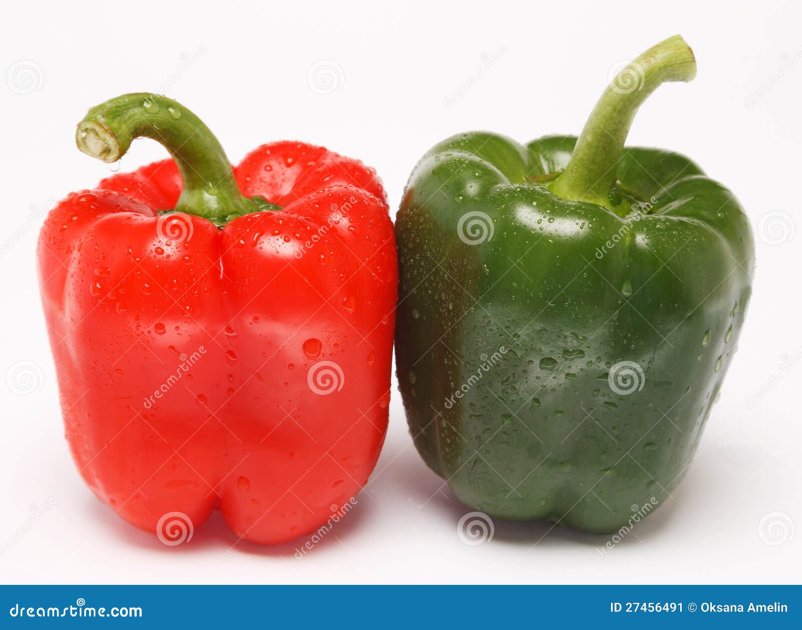 Two bell peppers stock image. Image of organic, vegetarian - 27456491