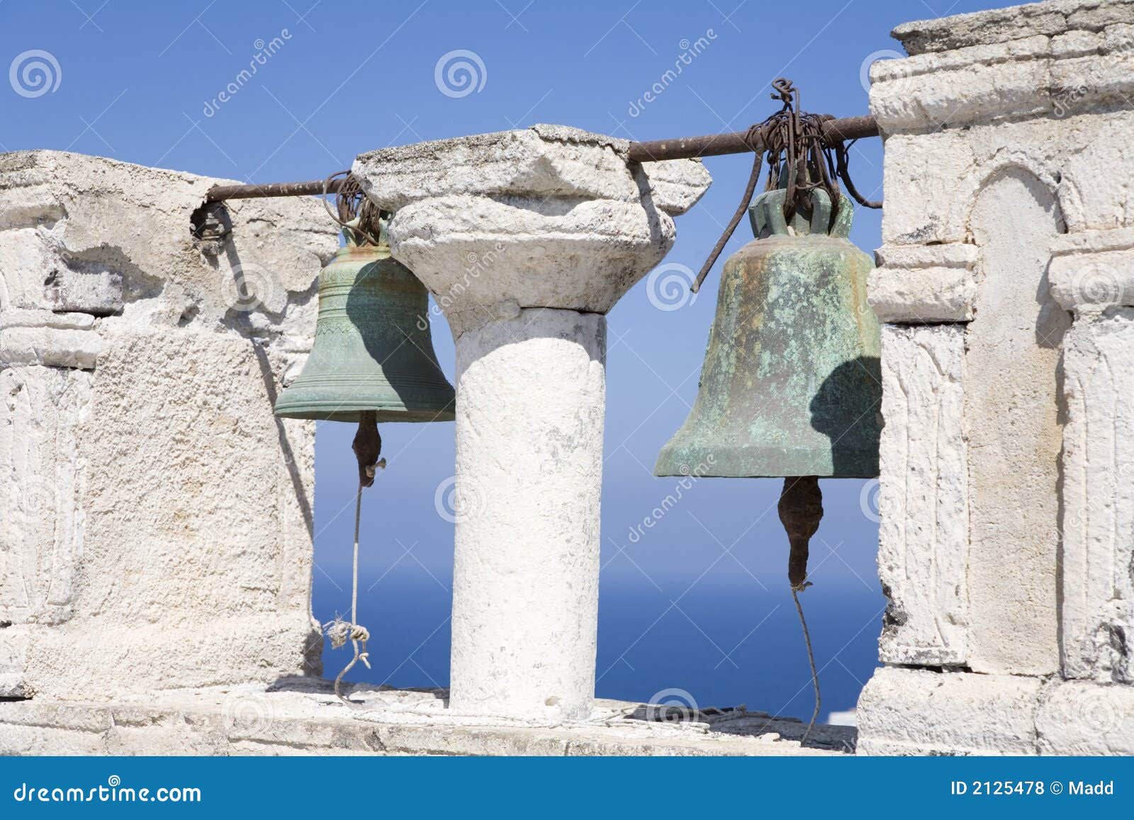 Two Bells stock photo. Image of broken, pair, neglected - 2125478