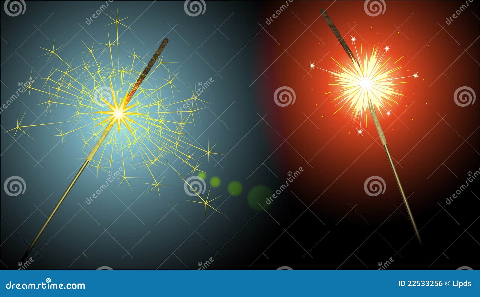 Two Bengal fire stock vector. Illustration of abstract - 22533256