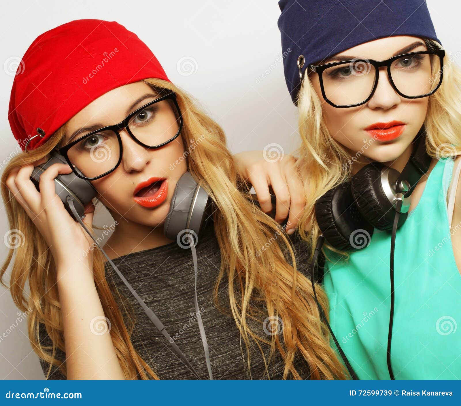 Two Best Friends Hipster Girls Stock Image Image Of Lady Punk 72599739