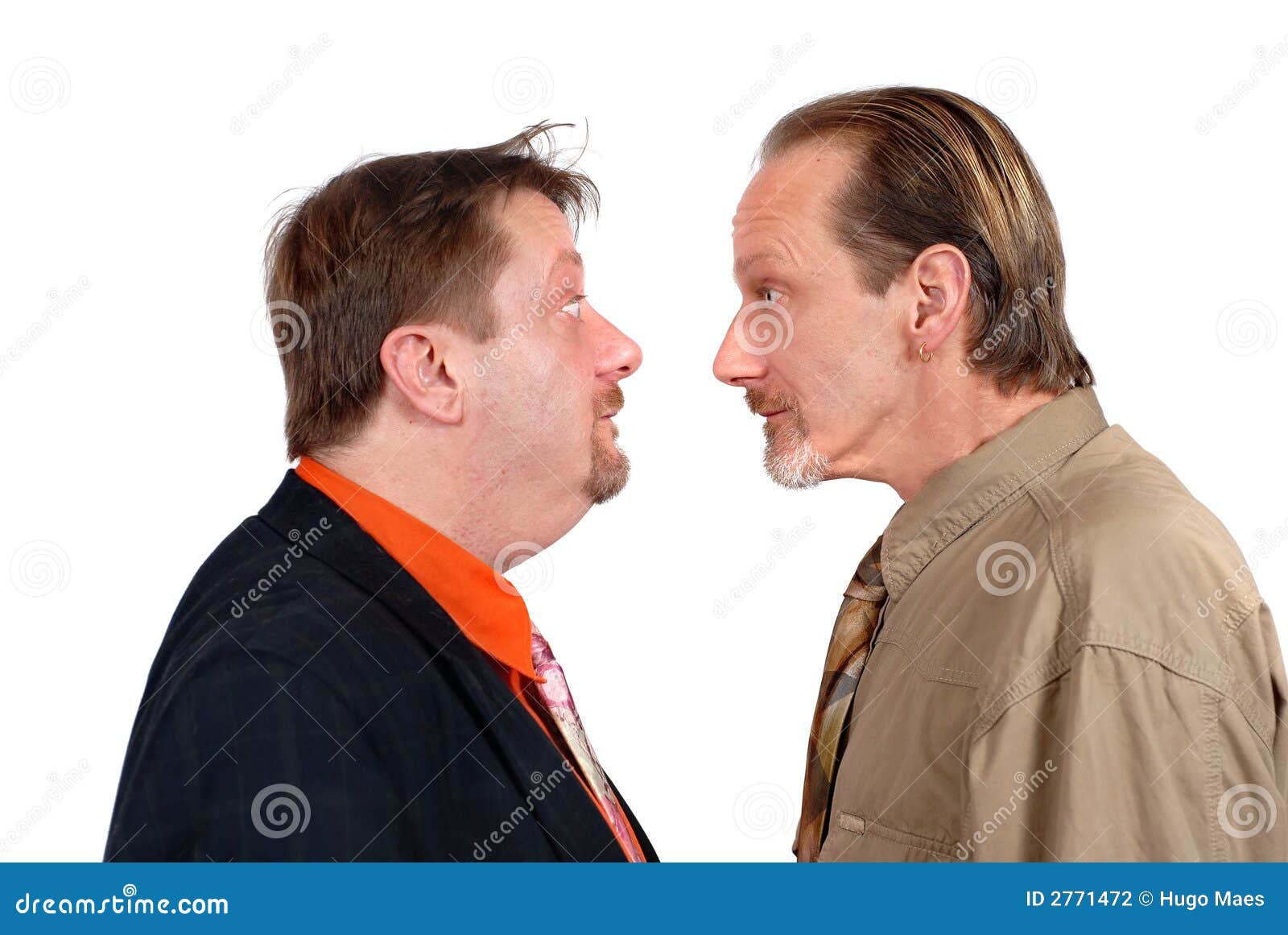 Two bewildered men facing stock photo. Image of bewildered - 2771472