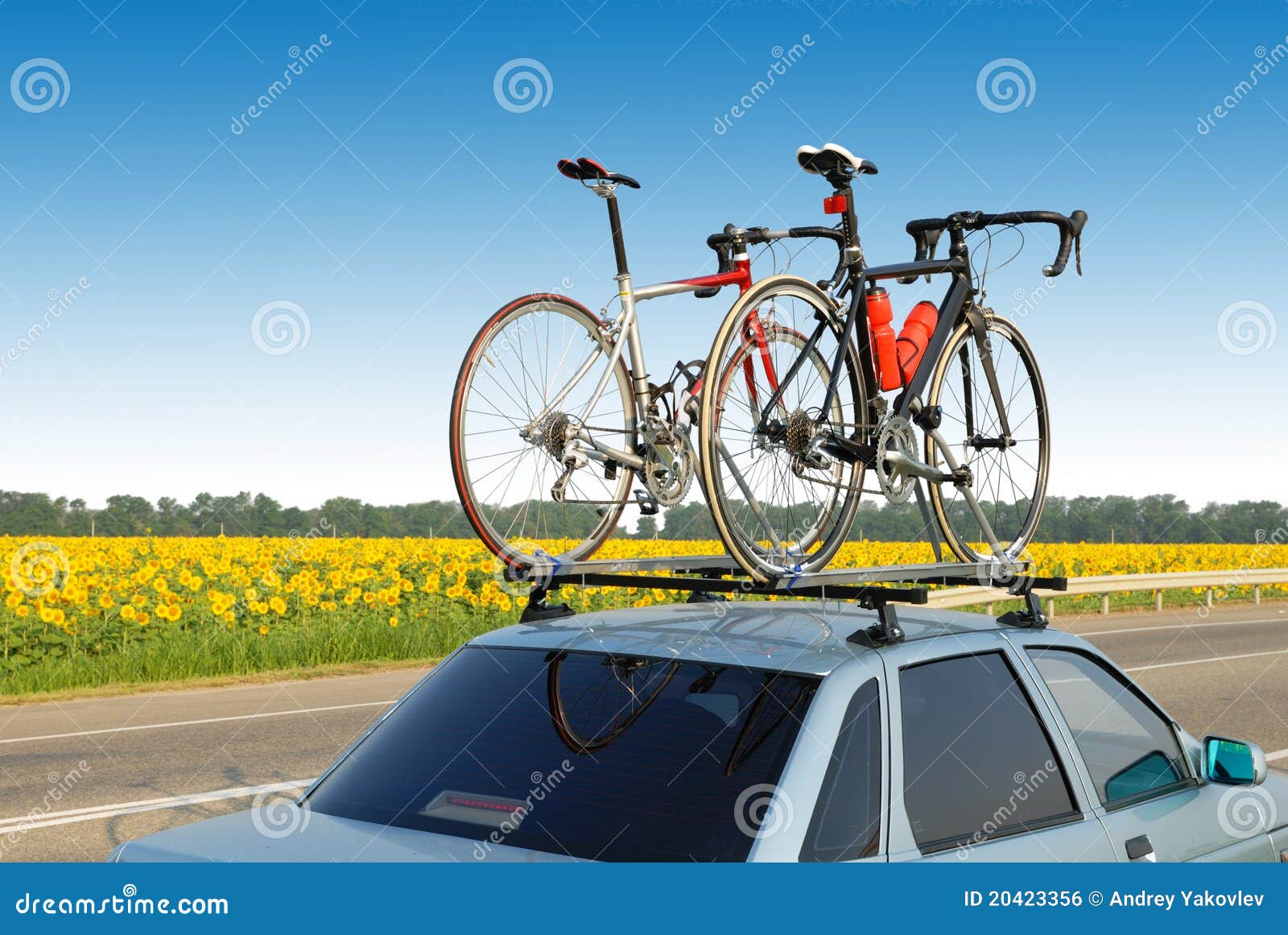 Two bicycles stock photo. Image of field, roof, cycle - 20423356