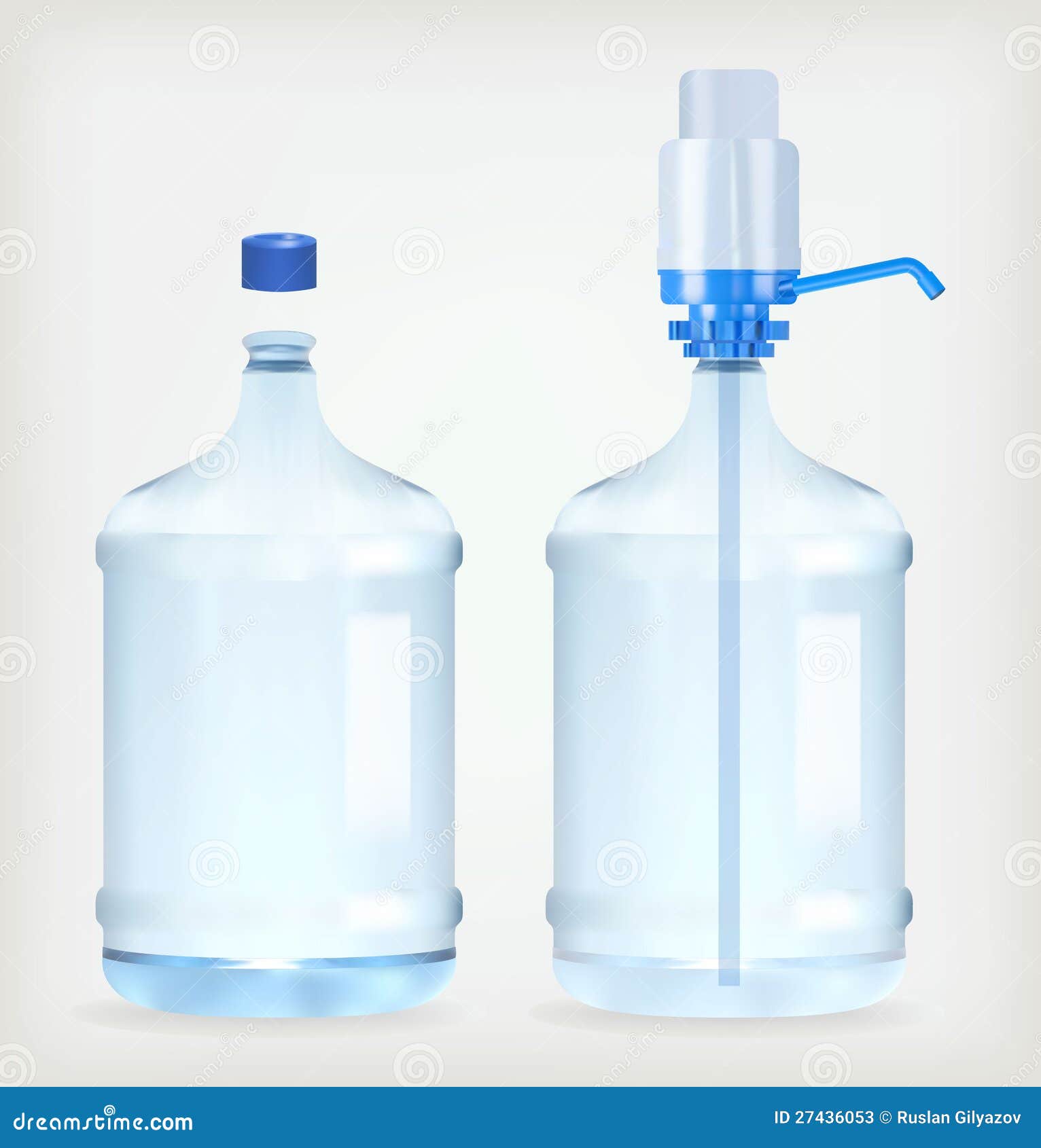 Two big bottle stock vector. Illustration of mineral - 27436053