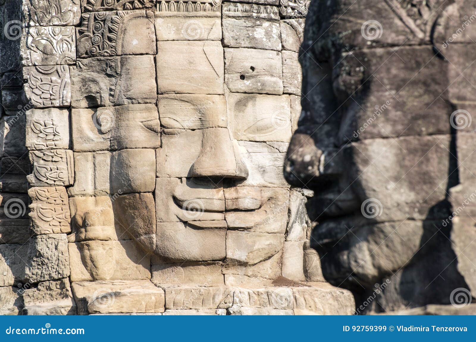 Two Big stone faces stock image. Image of traditional - 92759399