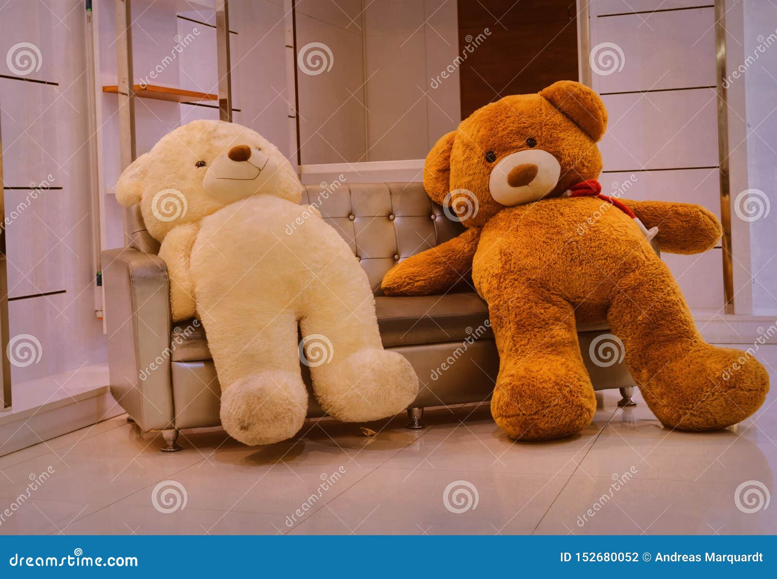 Two big teddy bears stock photo. Image of friendship - 152680052