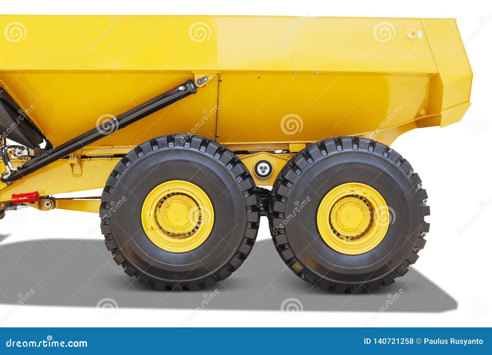 Two Big Wheels of a Large Dump Truck Stock Photo - Image of background ...