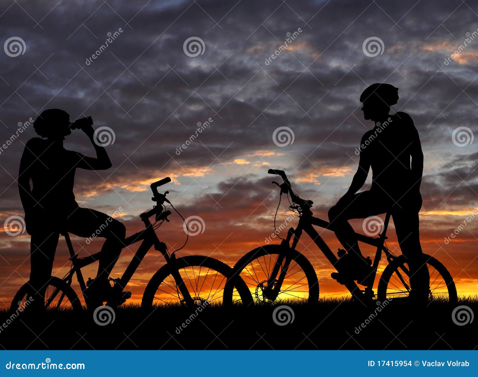 Two bikers stock photo. Image of recreation, lifestyle - 17415954