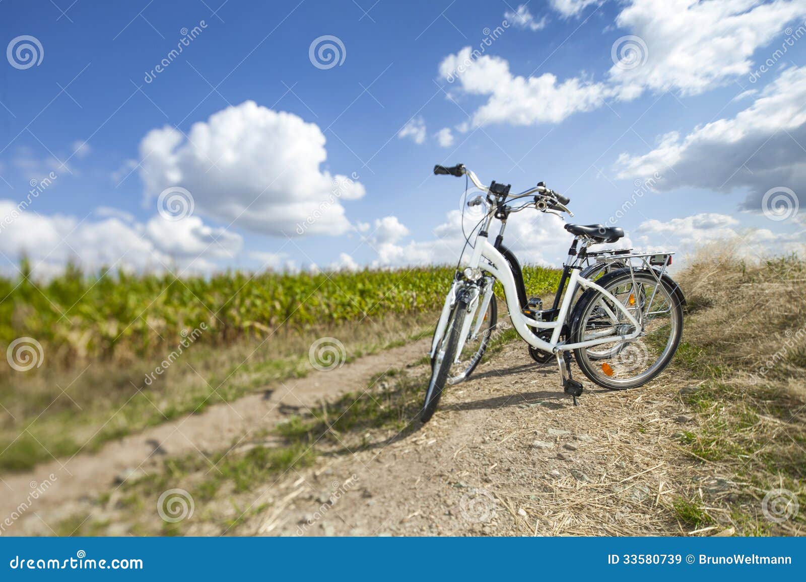 Two bikes on rock path stock image. Image of grass, rock - 33580739