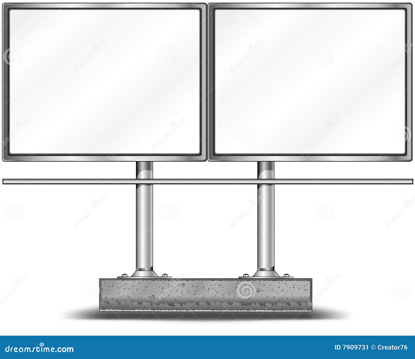 Two billboard stock vector. Illustration of billboard - 7909731
