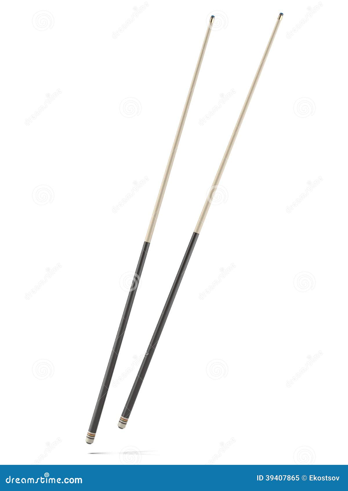 Two billiard cues stock image. Image of black, stick - 39407865