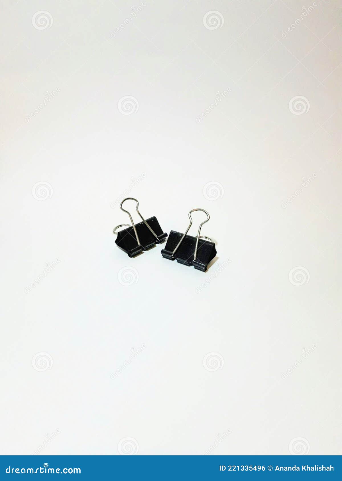 Two binder clips stock photo. Image of white, clips - 221335496