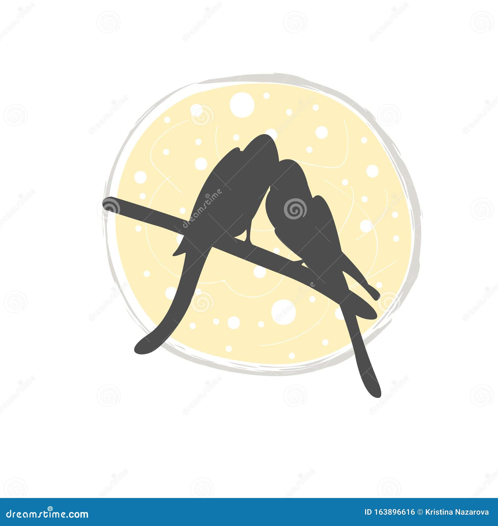 Two bird Flat Icon stock illustration. Illustration of icon - 163896616