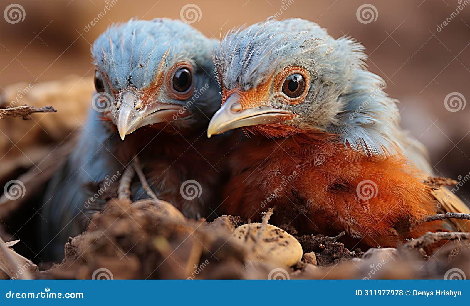 Two Birds Standing Together Stock Photo - Image of together, friends ...