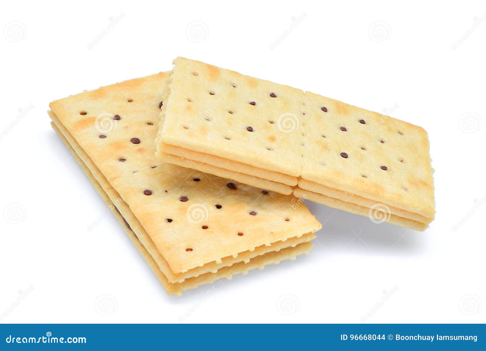 Two biscuits on white stock photo. Image of healthy, cutout - 96668044
