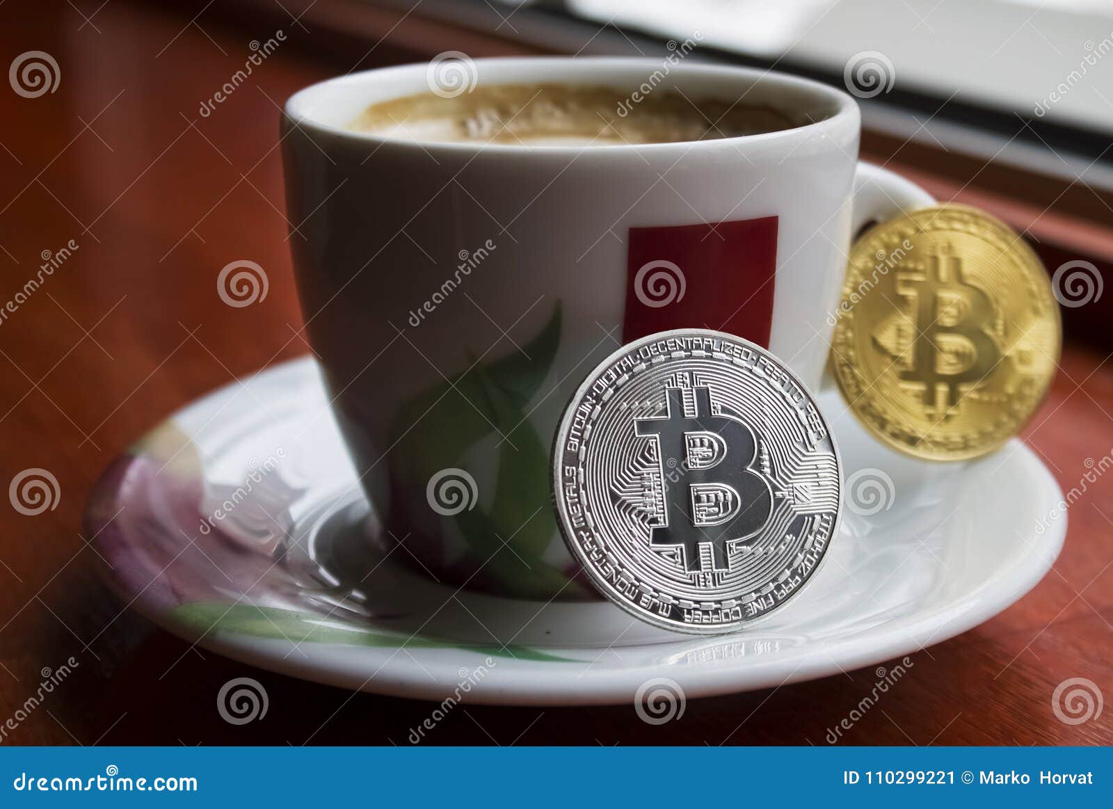 Two bitcoins stock image. Image of bank, market, credit - 110299221