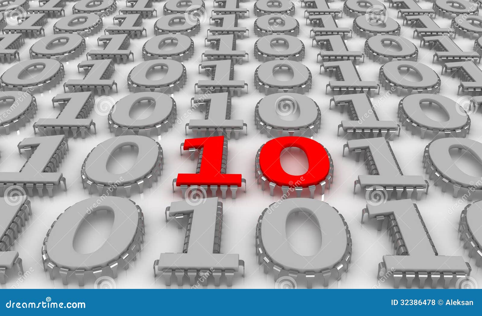 Two Bits stock illustration. Illustration of electronic - 32386478