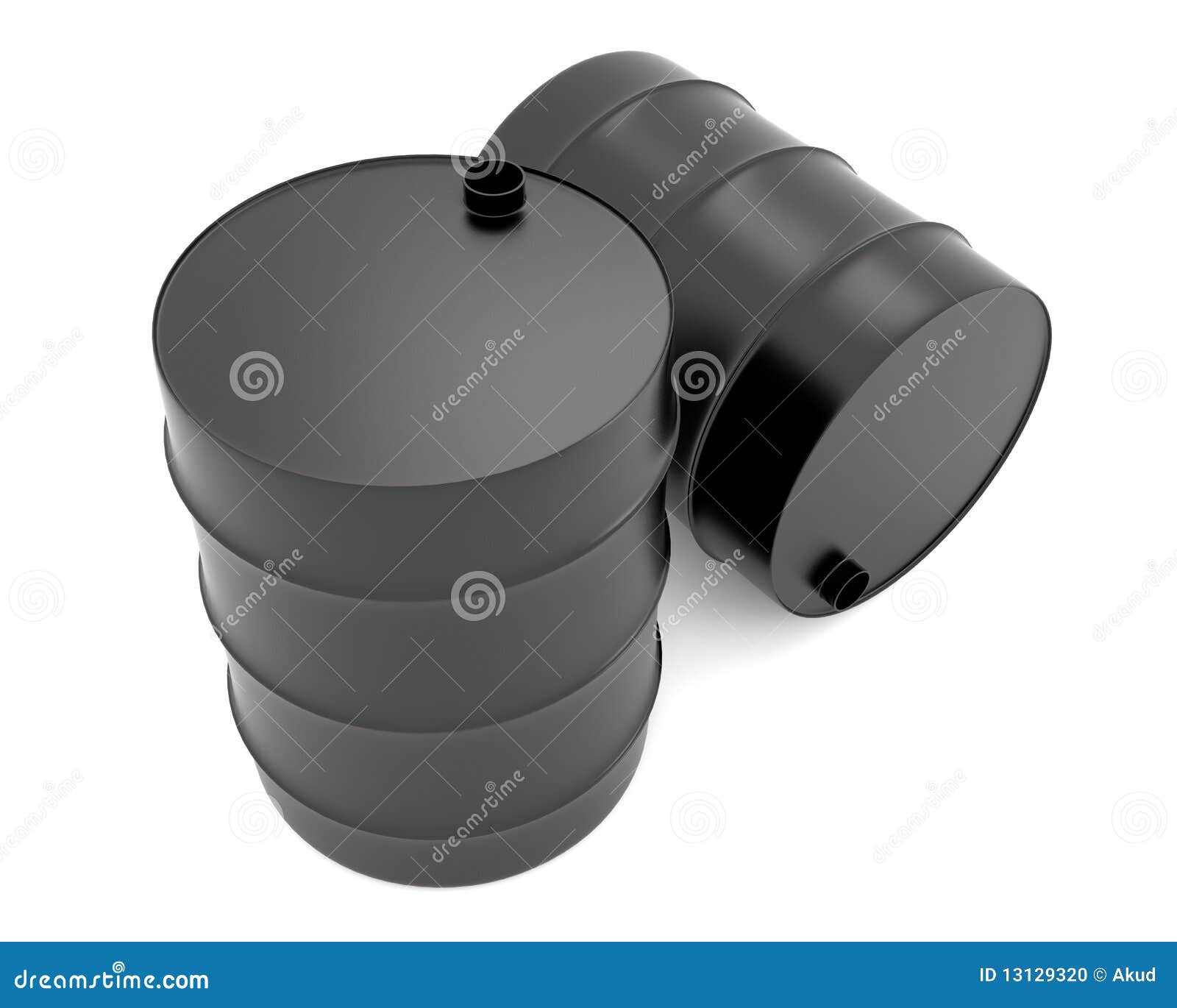 Two black barrels stock illustration. Illustration of isolated - 13129320