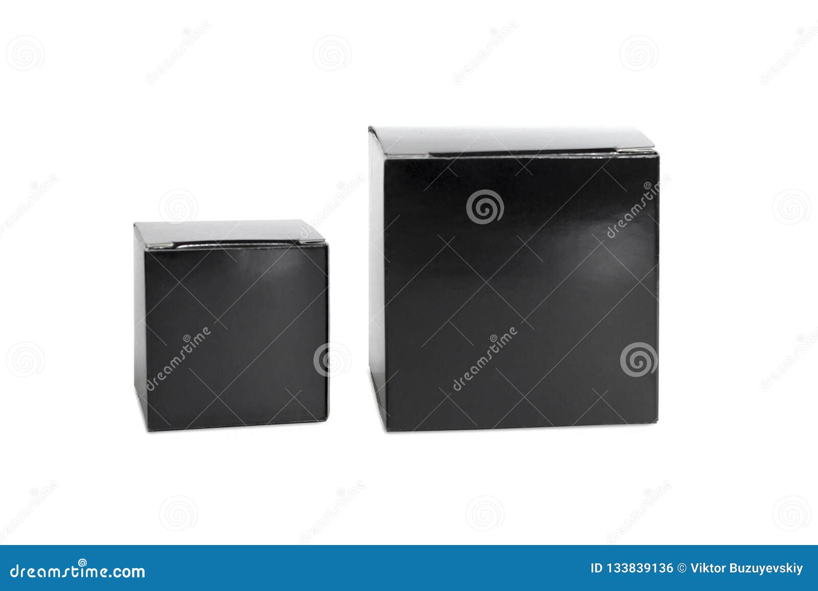 Two black box stock photo. Image of selling, package - 133839136