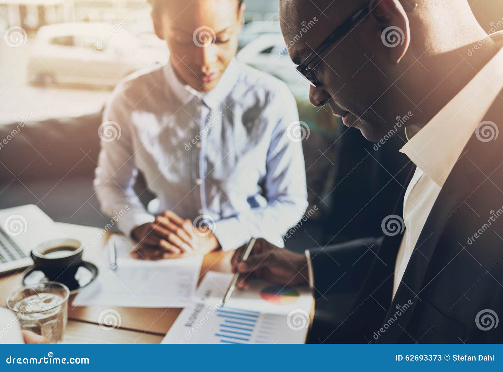 Two Black Business People Discussing Their Business Stock Image - Image ... Two Black Business People Discussing Their Business Stock Image - Image ...