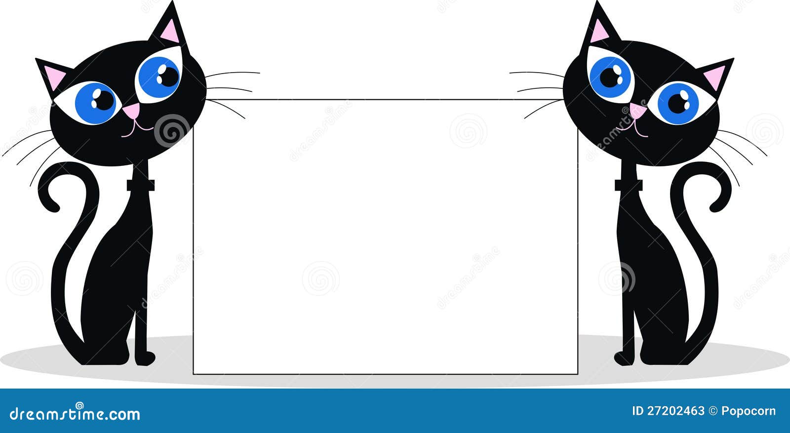 Black Cats Looking Out The Window. Cartoon Cats Look Out Of The Window ...