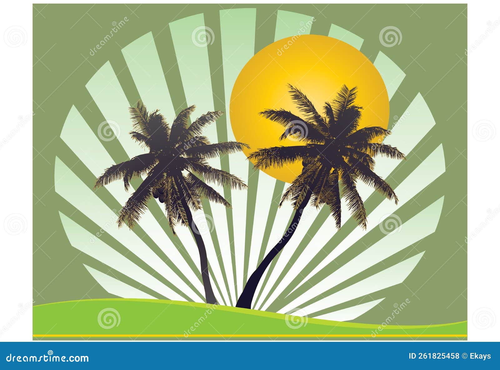 Sun And Moon. Sun With Rays. Crescent With Craters. Cartoon Sun And ...