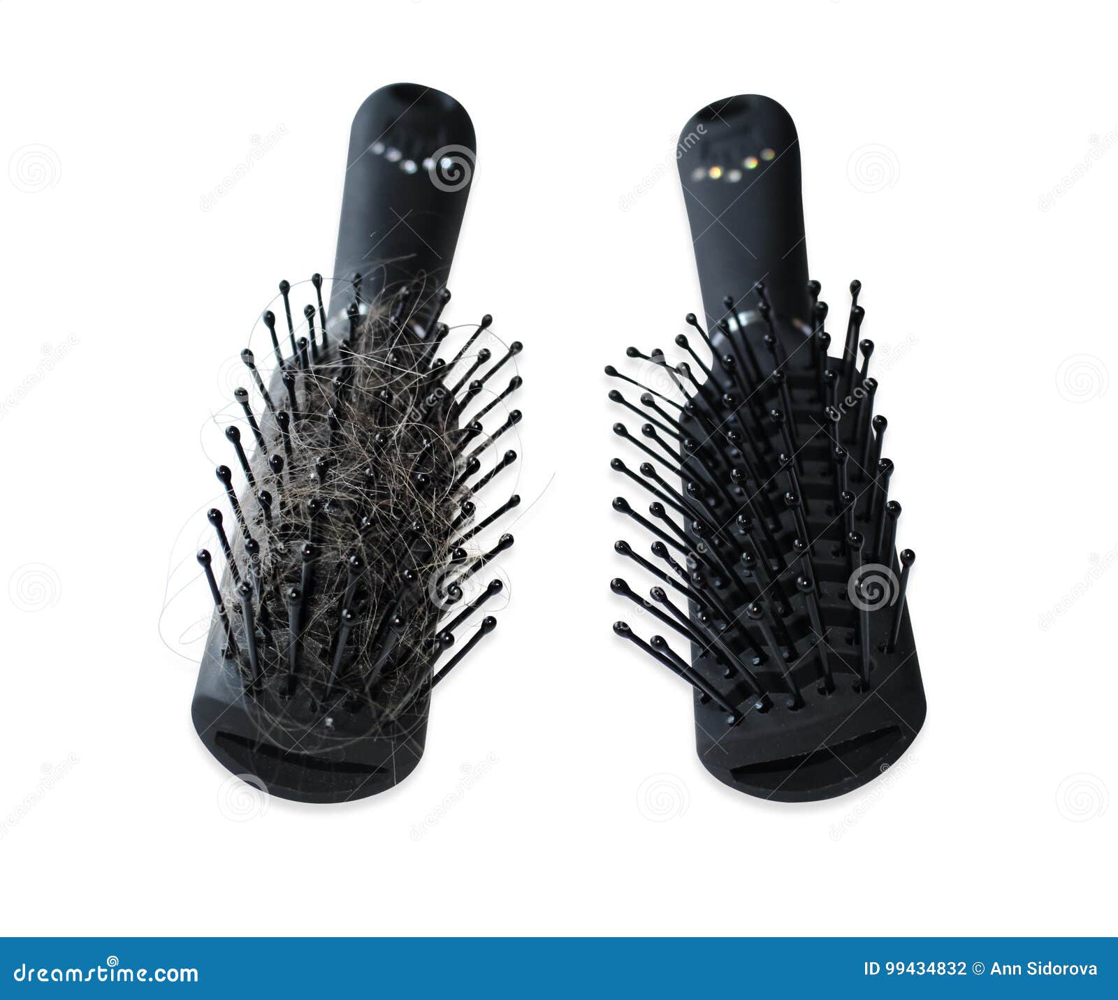 Two black combs stock photo. Image of hairbrush, hair - 99434832