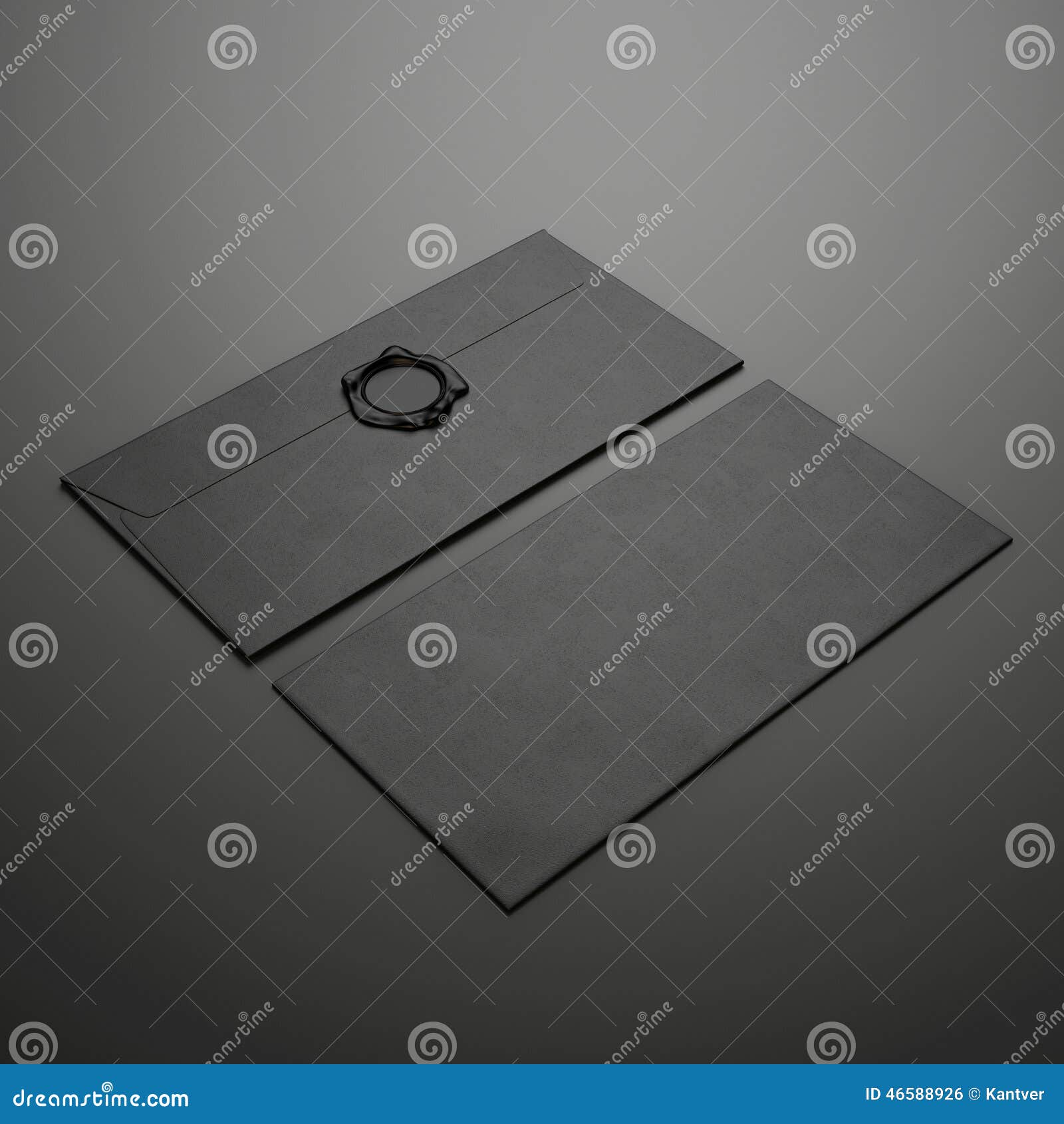 Two black envelopes stock photo. Image of antique, hipster - 46588926