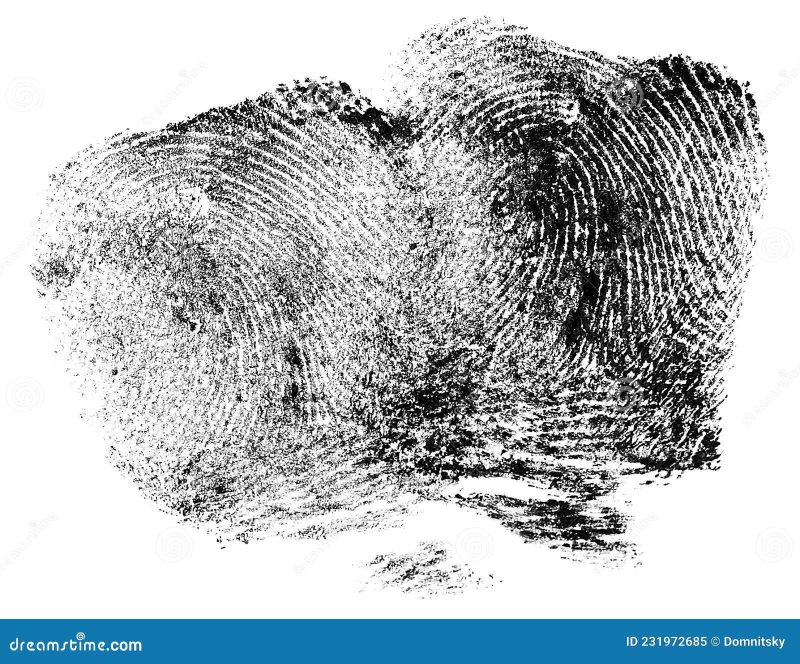 Fingerprints Isolated On Transparent Background. Digital Lock. Vector ...