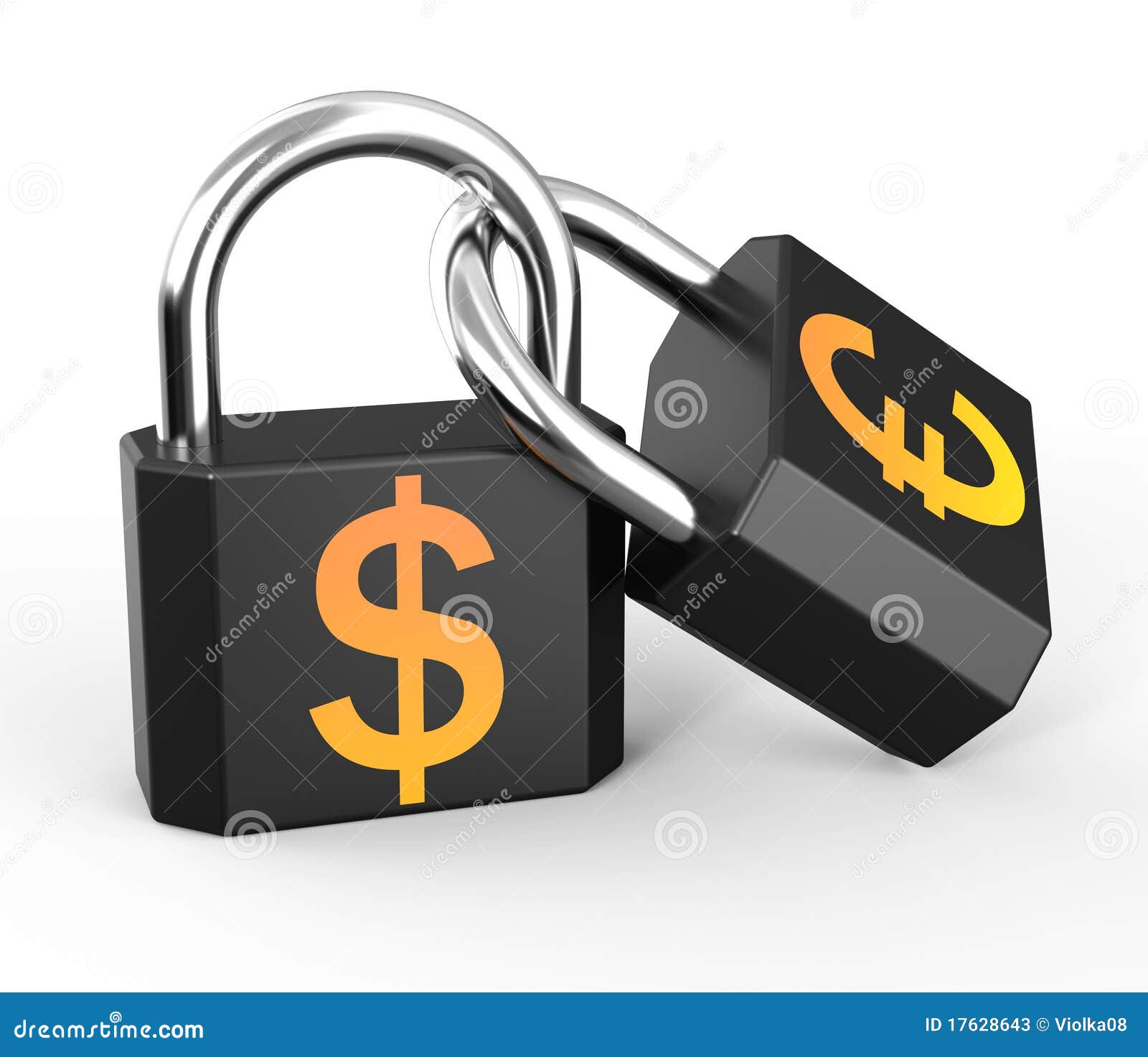 Two black padlocks stock illustration. Illustration of concepts - 17628643