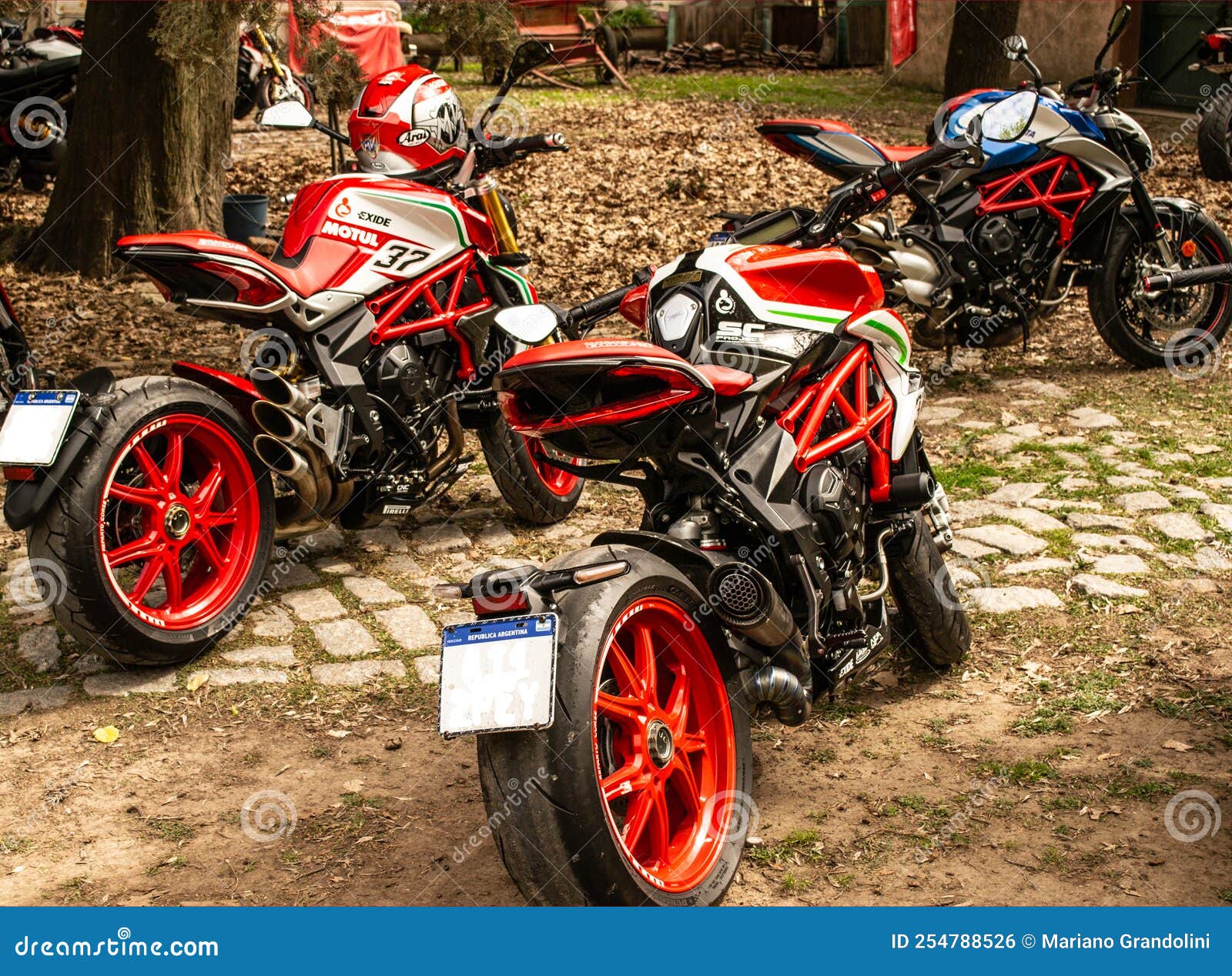 Two Black and Red Superbikes Editorial Photo - Image of racetrack ...