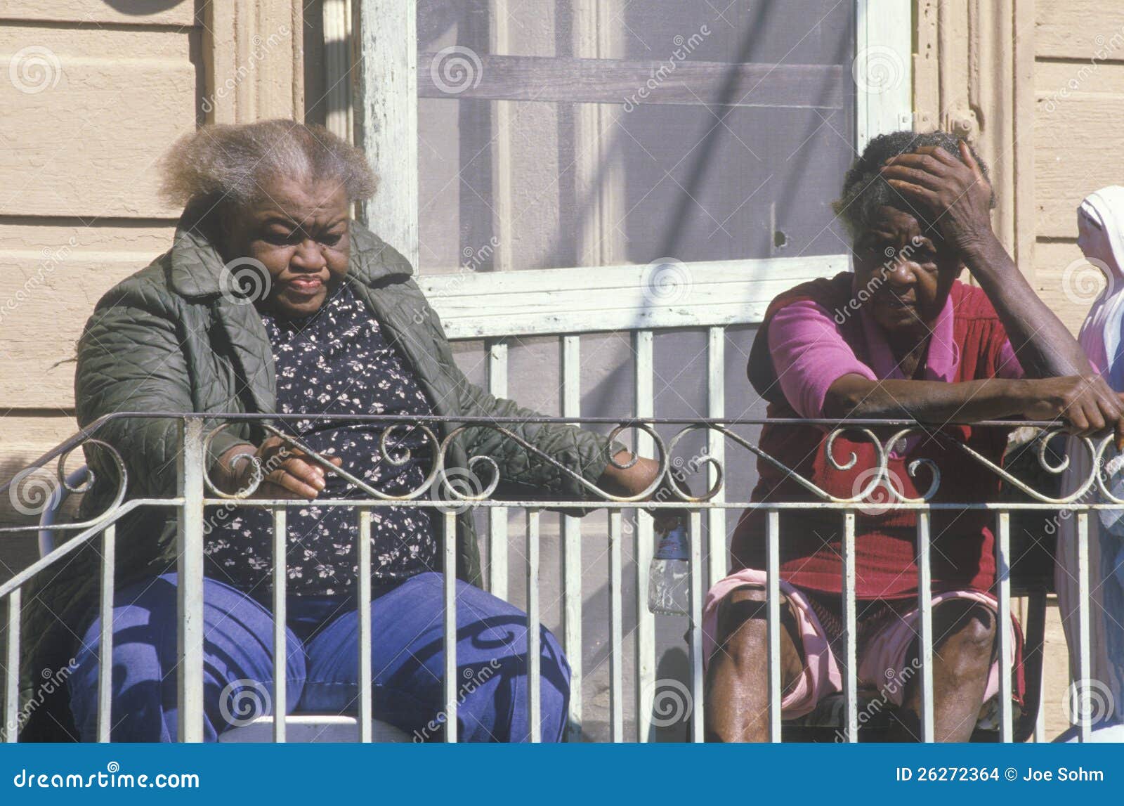 Two Black Women Living in Poverty Editorial Stock Image - Image of ...