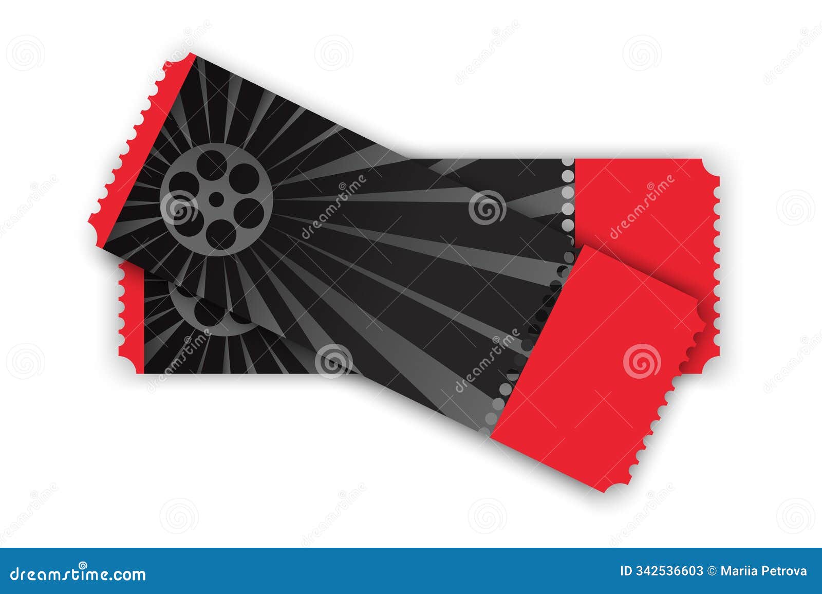 Blank Cinema Film Strip Isolated On White Background. Vector ...