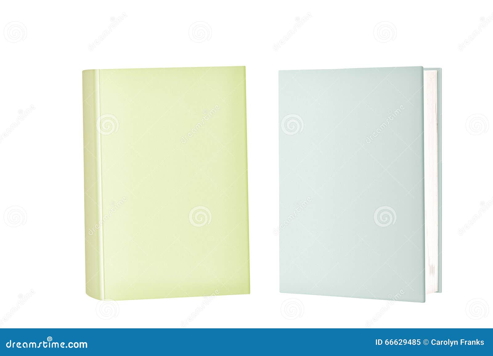 Two Blank Cover Books Standing Stock Image - Image of book, copy: 66629485